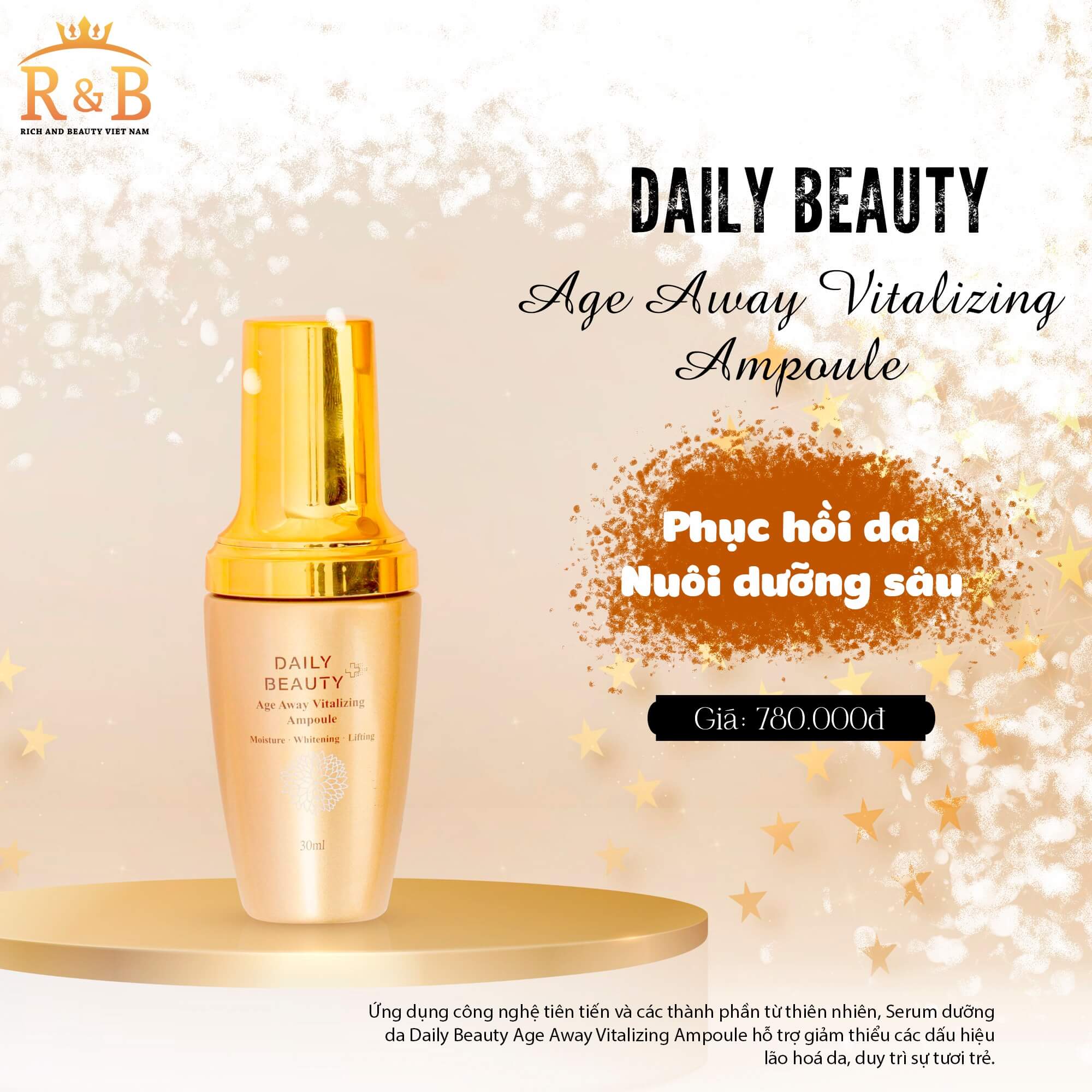 Dưỡng da Serum Daily Beauty Age Away Vitalizing Ampoule 30ml